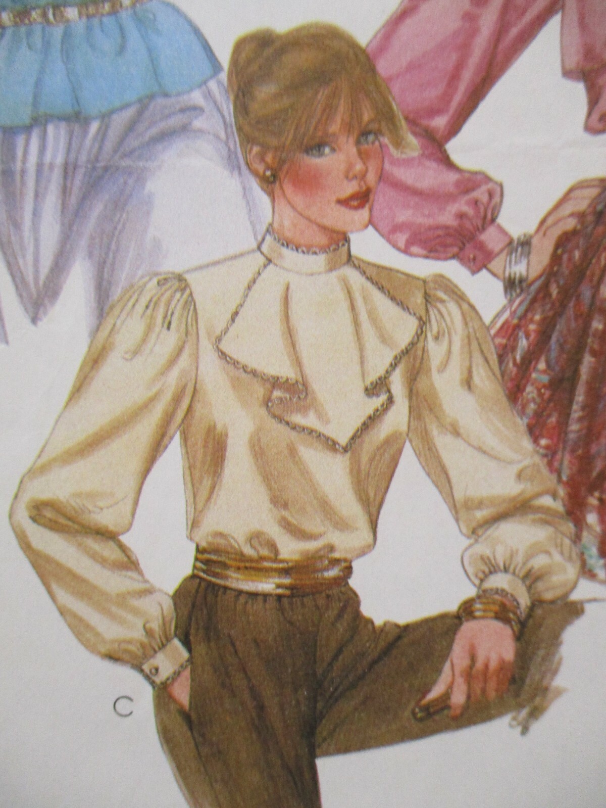 Vintage McCall's Pattern 7831 Misses Size 10 32 1/2" Pullover Blouse ...