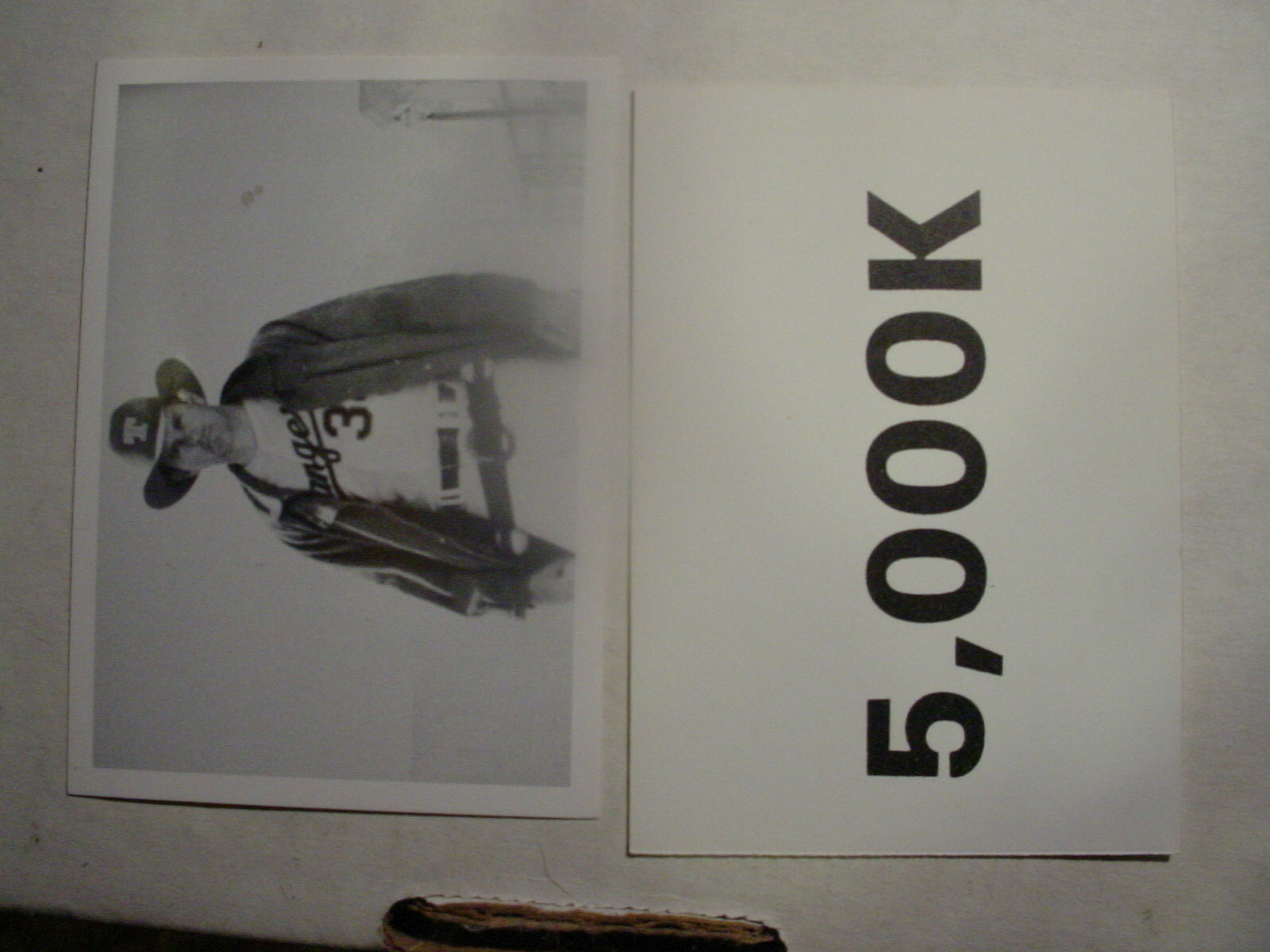 1990 Nolan Ryan Cowboy Rangers B&W in Street -5000 K | eBay