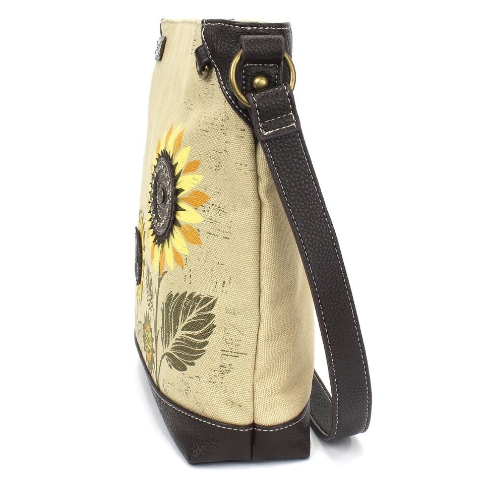 Chala Sunflower Canvas Crossbody (Sand) NWT | eBay