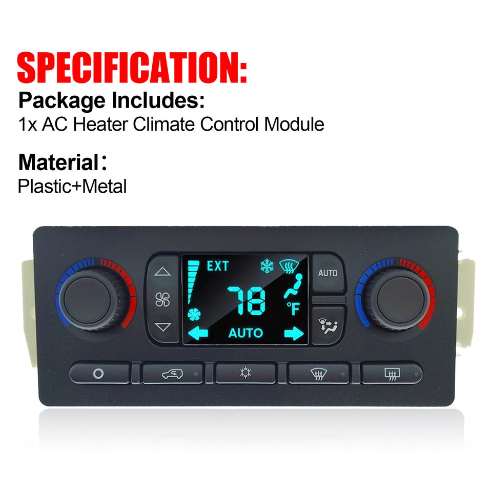 AC Heater Climate Control Module 599-211XD For GMC Yukon Chevrolet ...
