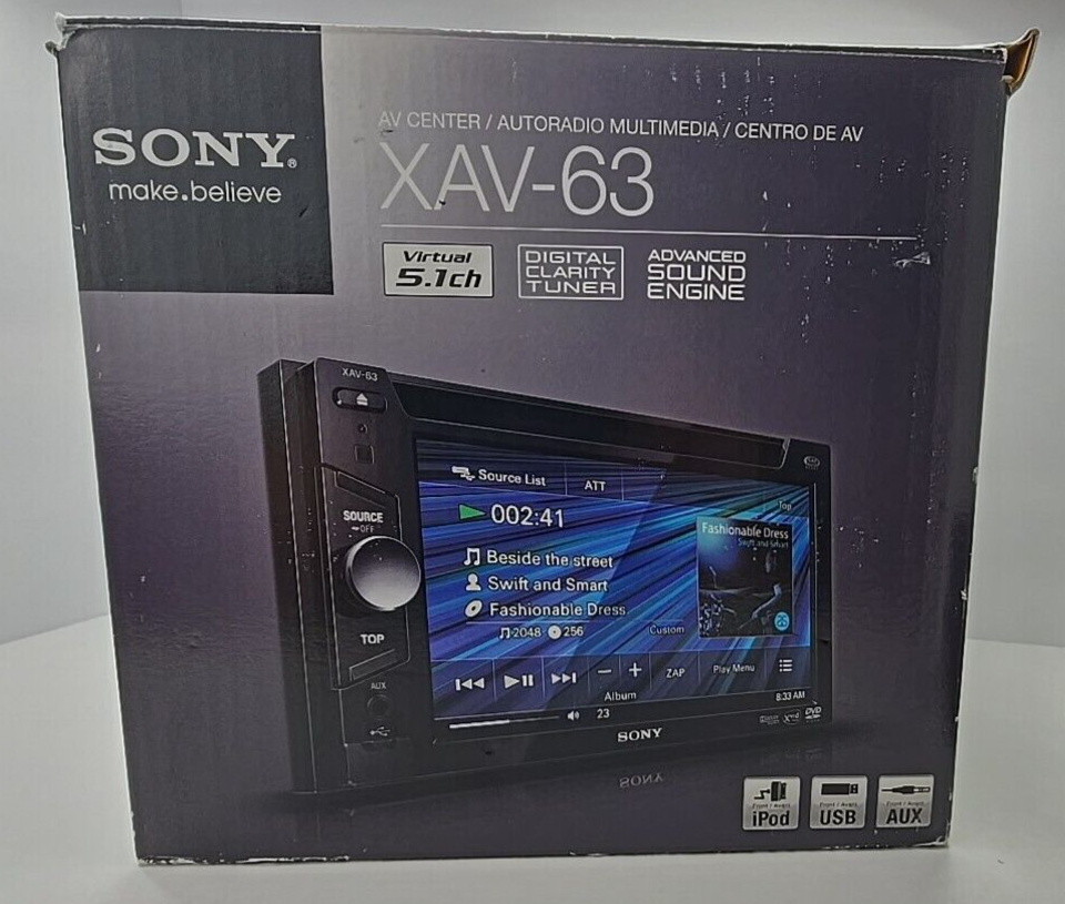 Sony Double Din Car Stereo head-unit XAV-63 DVD Aux USB XAV-63 | eBay