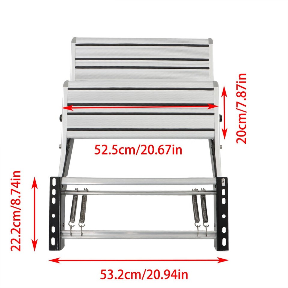 For RV Camper 21.65''W Steps Stair Anti-Slip Aluminum Pull Out ...