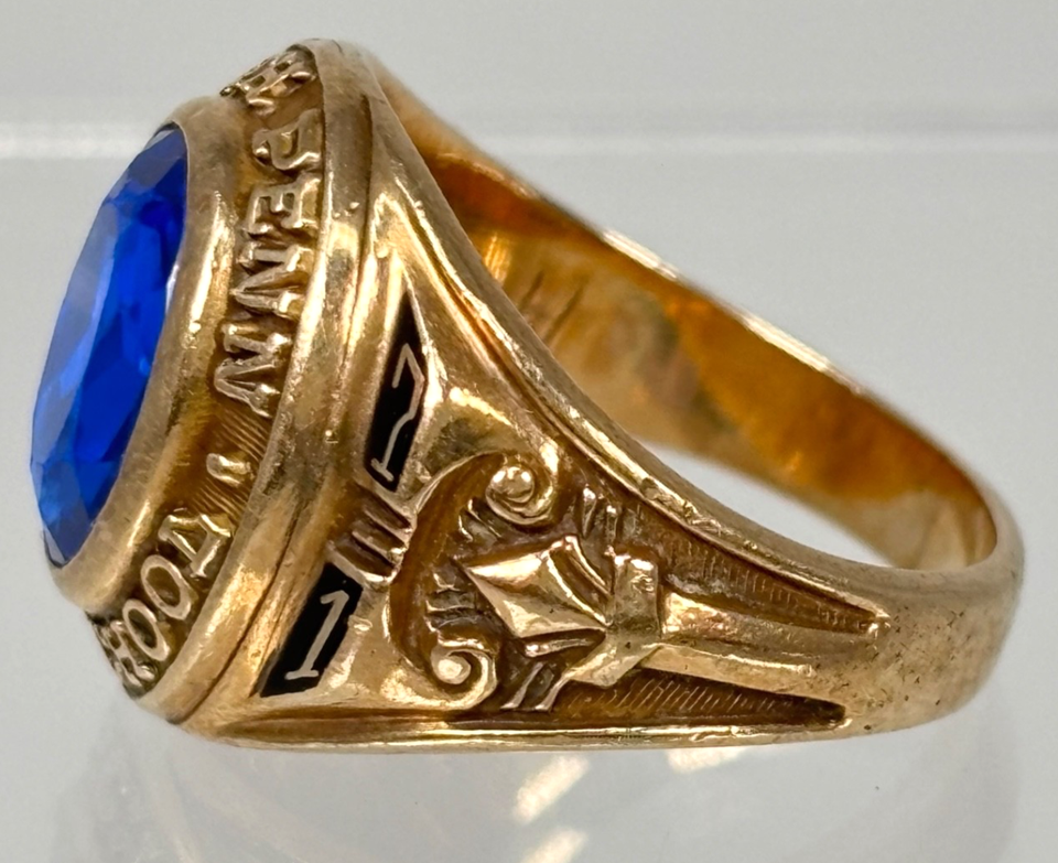 1971 North Penn High School Class Ring Sz 5 Herff Jones 10K Yellow Gold ...