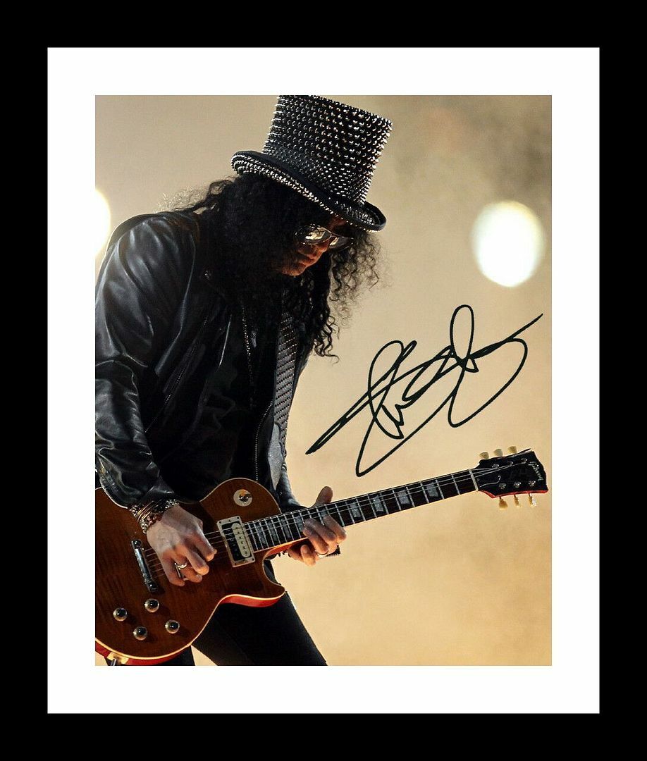 Slash Autograph Signed & Framed Photo | eBay