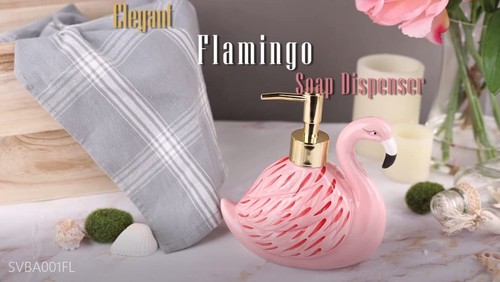 Flamingo Soap Dispenser with Pump for Bathroom or Kitchen Sink | eBay