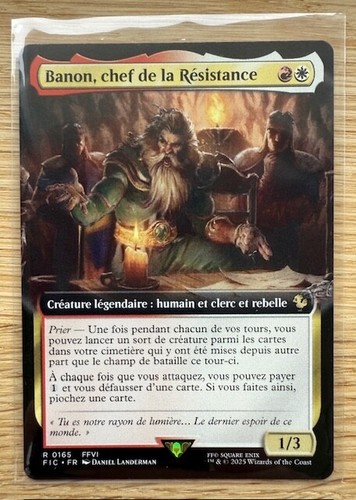 CARTE MAGIC - FINAL FANTASY - Banon, chef de la Résistance - R0165/- FR ...