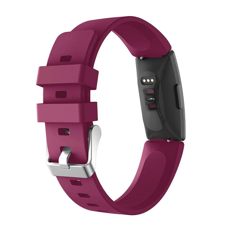 StrapsCo Silicone Rubber Watch Band Strap for Fitbit Inspire & Inspire ...