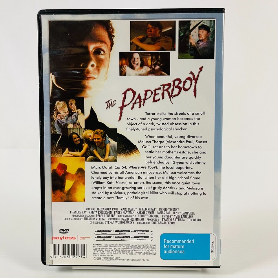 The Paperboy (DVD, 1994) Marc Marut Horror Region 4 | eBay
