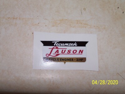 Tecumseh Lauson Yardman Corvette 2 1/4 HP Engine decal | eBay
