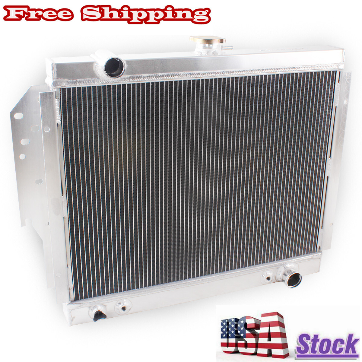 3Row Radiator For 1979-1993 1990 Dodge Ram Van Truck D150 D250 D350 ...