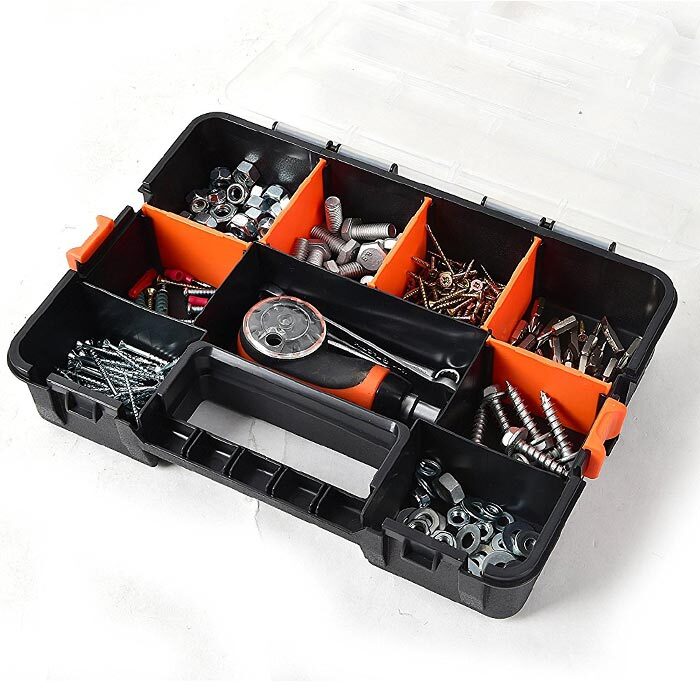 Tactix 320027 Tools Parts Assortment Interlocking Storage Case Set - 3 ...
