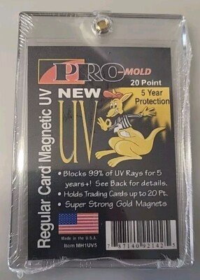 (8) PRO MOLD 20pt Magnetic Card Holders One Touch - MADE IN USA! X8 | eBay