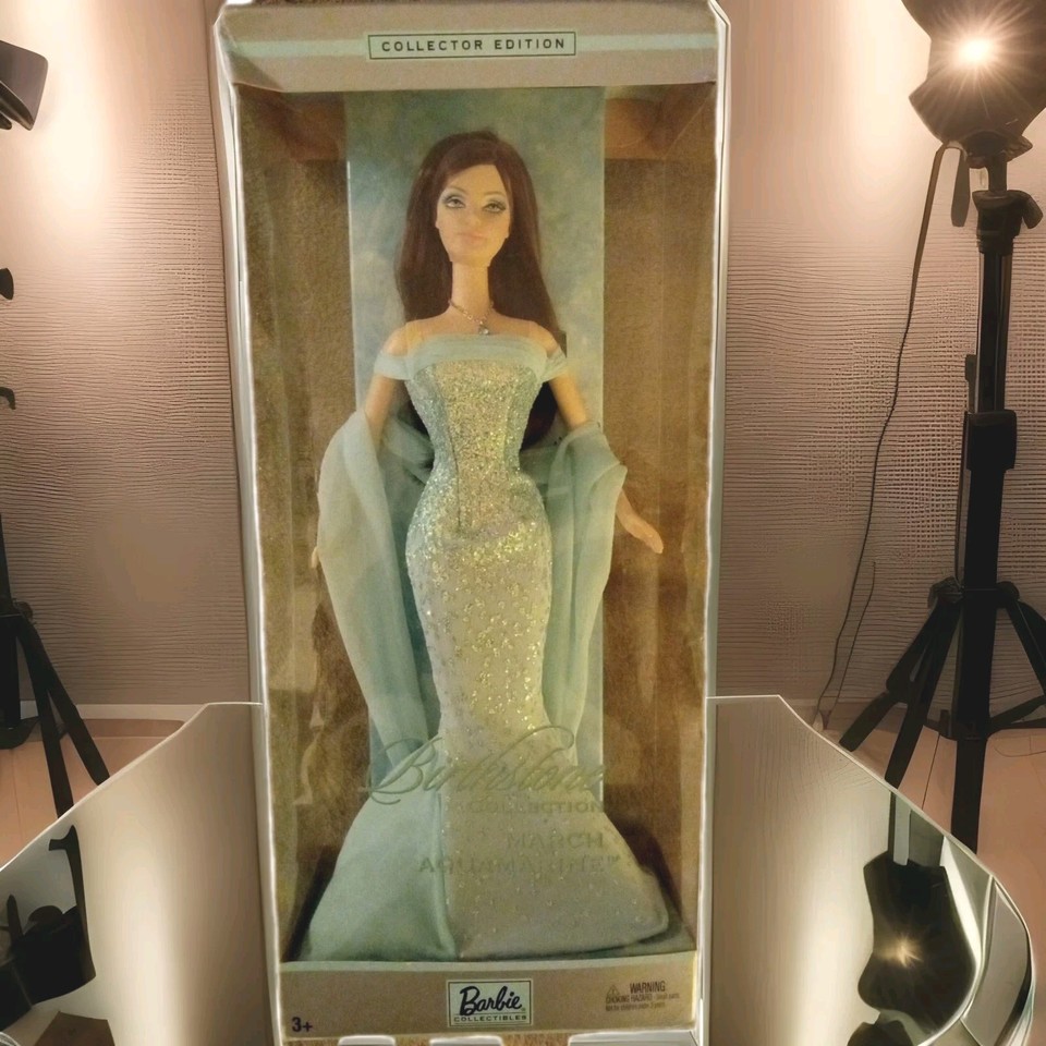 Barbie Birthstone Collection March Aquamarine Collector Edition 2002 | eBay