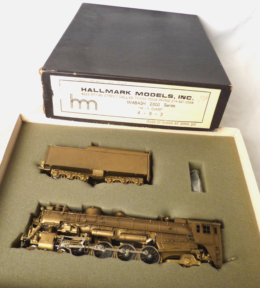 Hallmark Models Brass Wabash 2800 Series M-1 4-8-2 Steam Locomotive ...