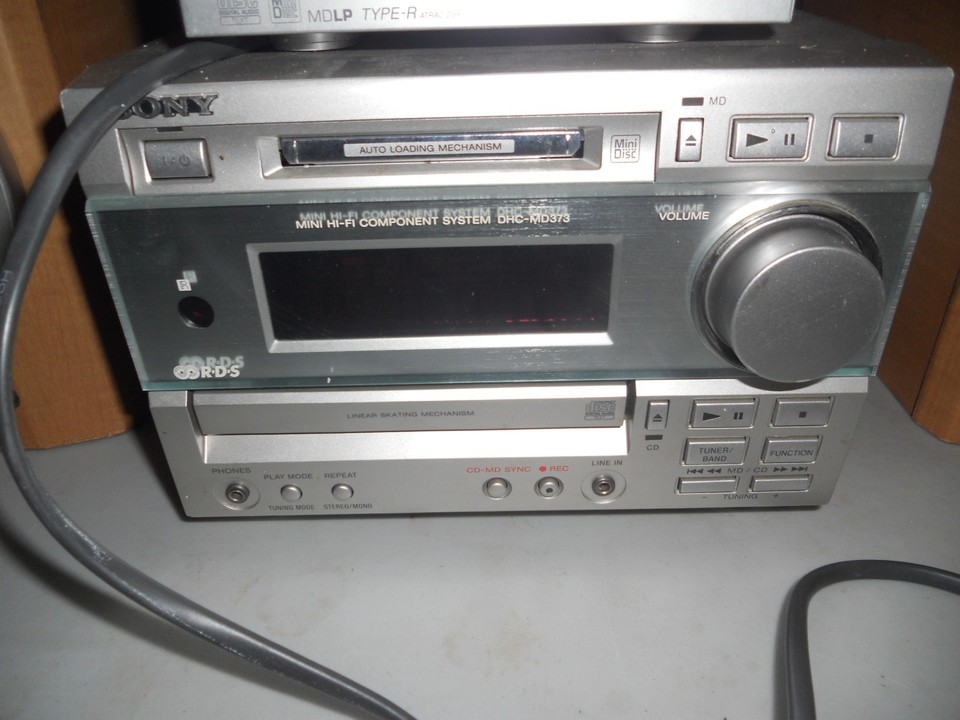 VINTAGE SONY Minidisc CD Radio Hifi Music Player Systems-SPARES?/REPAIR ...