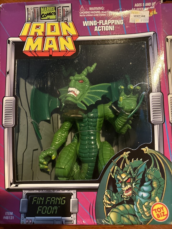 Fin Fang Foom/Aureus/Argent Iron Man Toy Biz Dragon Lot Set Marvel ...