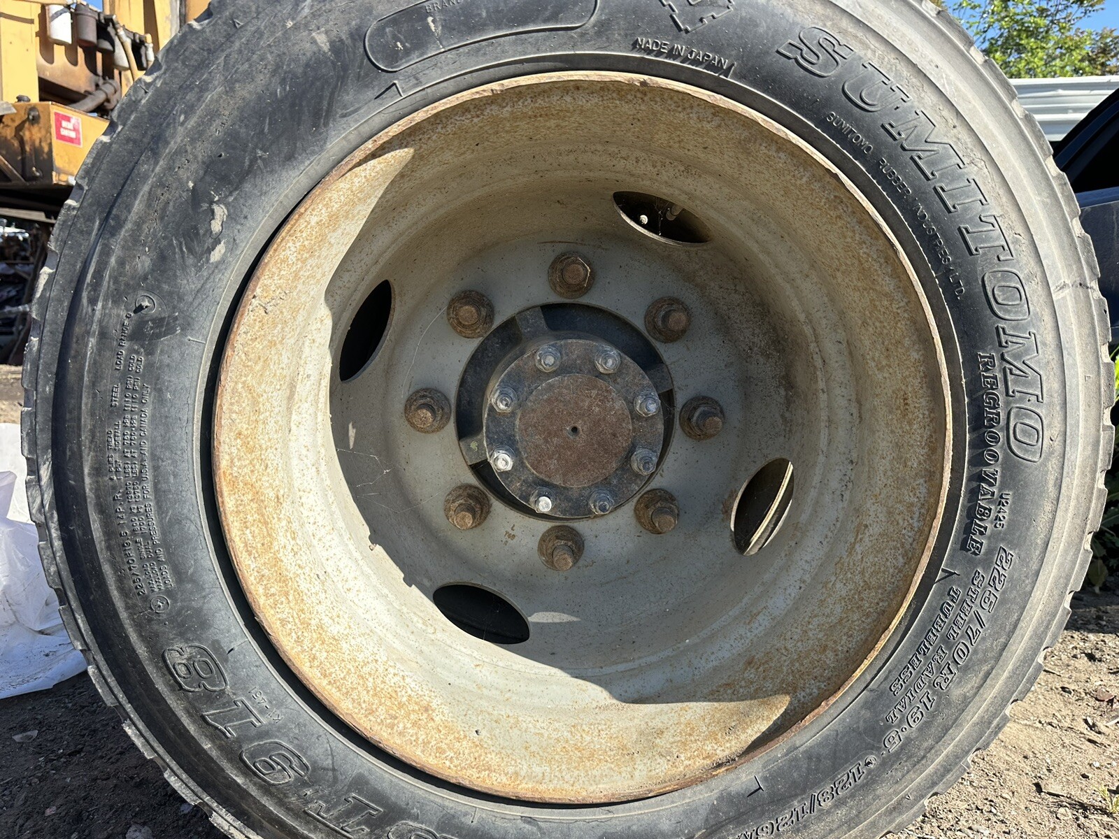 2003-2009 GMC C4500 C5500 8 Lug Steel Wheel 19.5x6.75 | 275mm Hub Bore ...