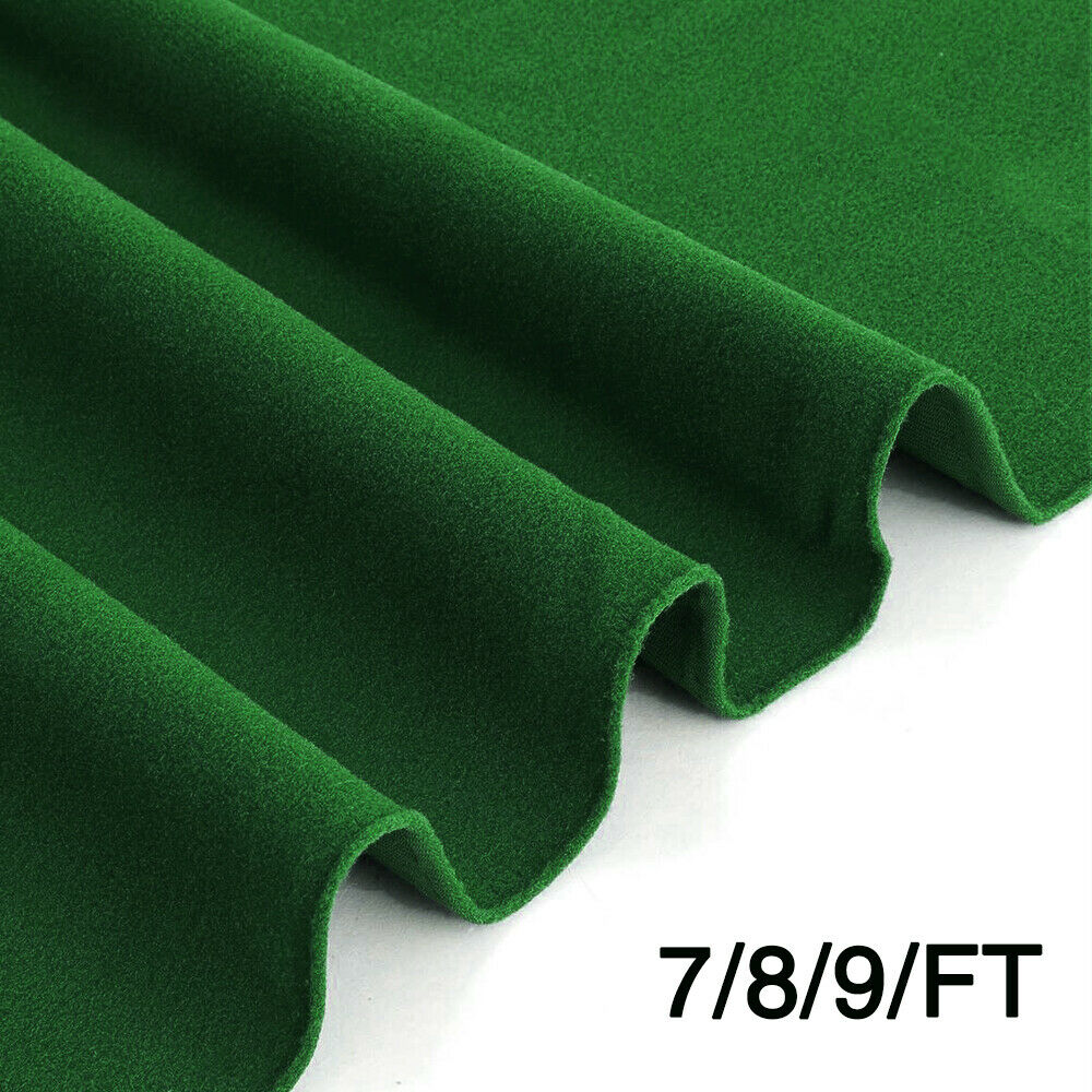 Pool Table Cloth 7/8/9ft Table Worsted Felt Billiard Cloth w/ PRE-CUT ...