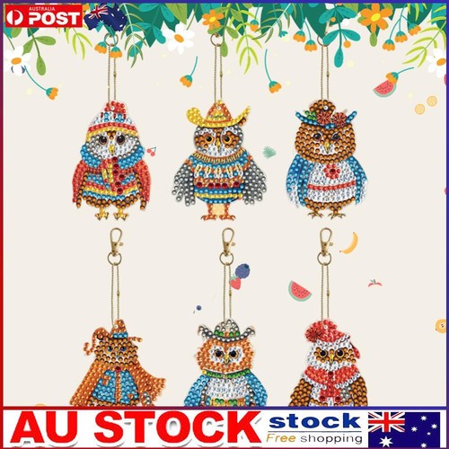 DIY Diamond Art Keychains Cartoon 6pcs (Ethnic Style Owl) | eBay