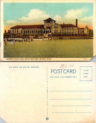Detroit Yacht Club Belle Isle Park Michigan Postcard | eBay