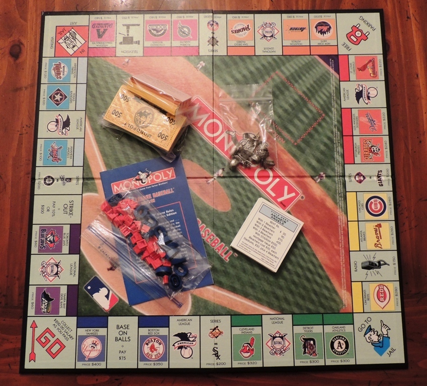Monopoly Major League Baseball Edition MLB 1999 2-8 players pewter ...