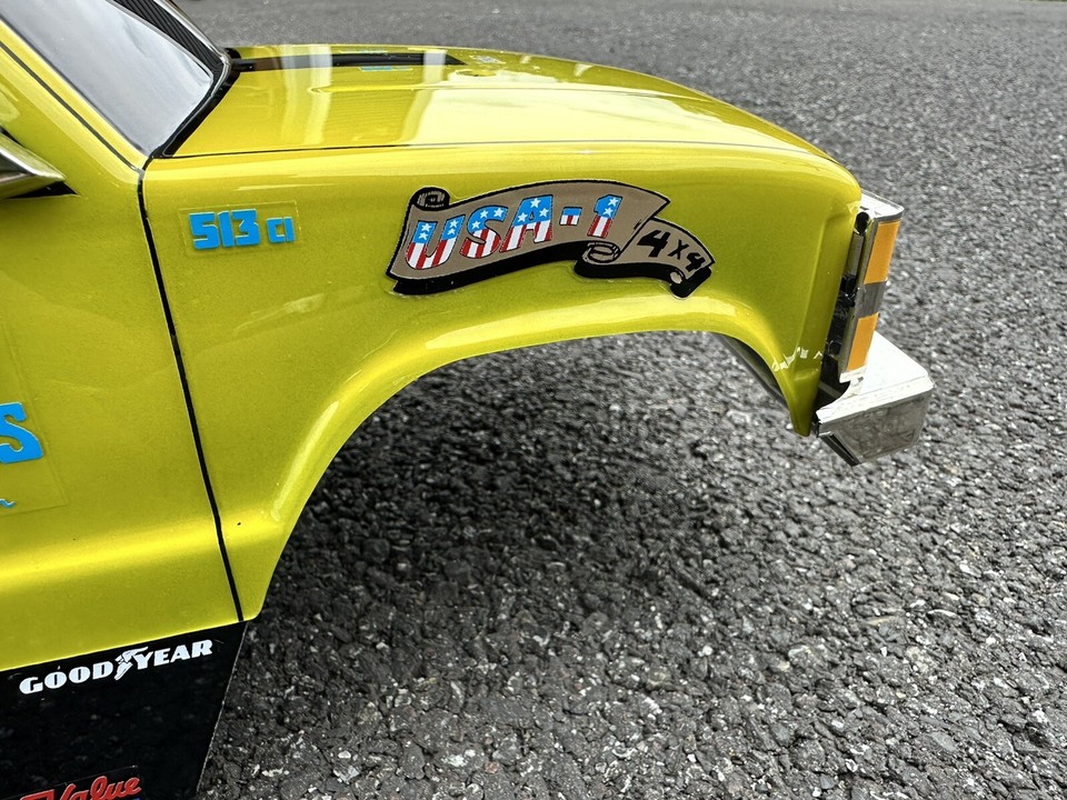 VINTAGE | Kyosho USA-1 Nitro Crusher | Painted Body | Chrome | Decals ...