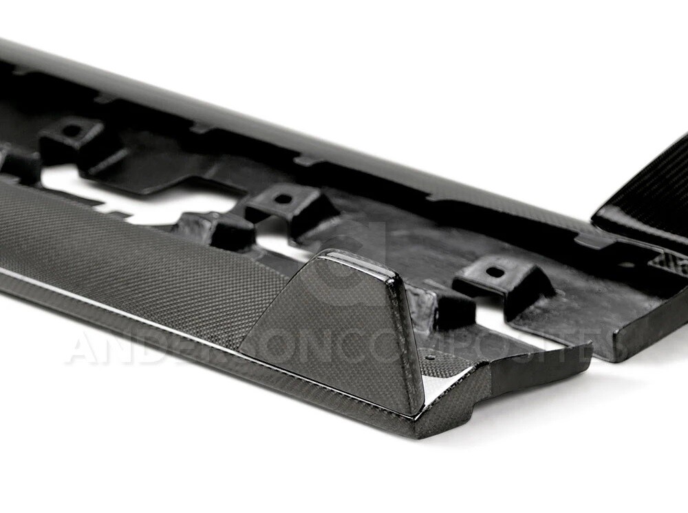 2015-2021 Ford Mustang GT350 Style Carbon Fiber Side Rocker Panels PAIR ...