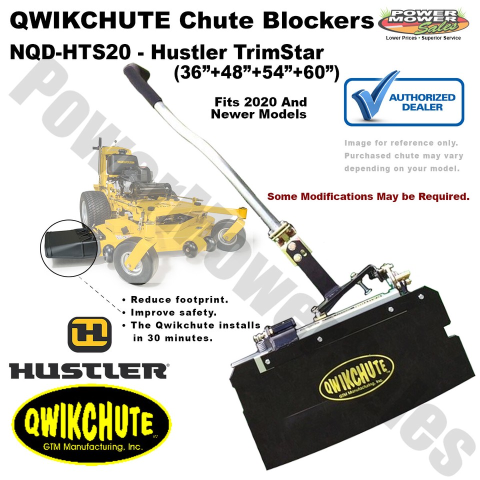 Qwikchute Chute Deflector for HUSTLER TRIM STAR 36 , 48 , 54 & 60 / NQD ...