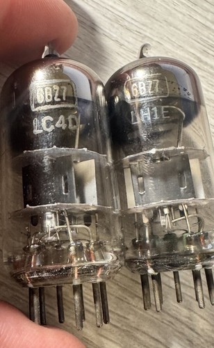 NOS rare 6BZ7 Philco Lansdales Black Plate Foil D Getter Audio tubes ...