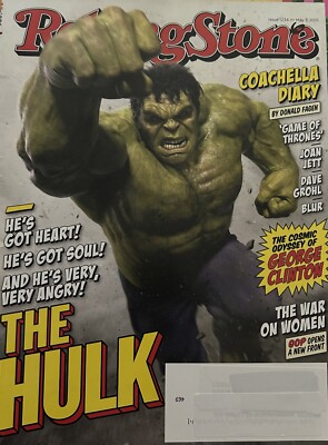 Rolling Stone Magazine (May 7, 2015) Marvel - The HULK; Coachella Diary ...