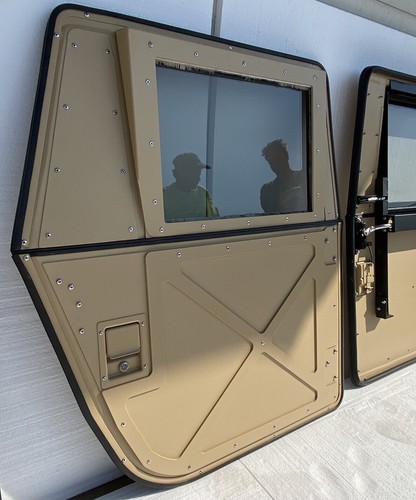MILITARY HUMVEE TACTICAL SPLIT DOORS - TAN - SET OF 4 HARD X-DOORS ...