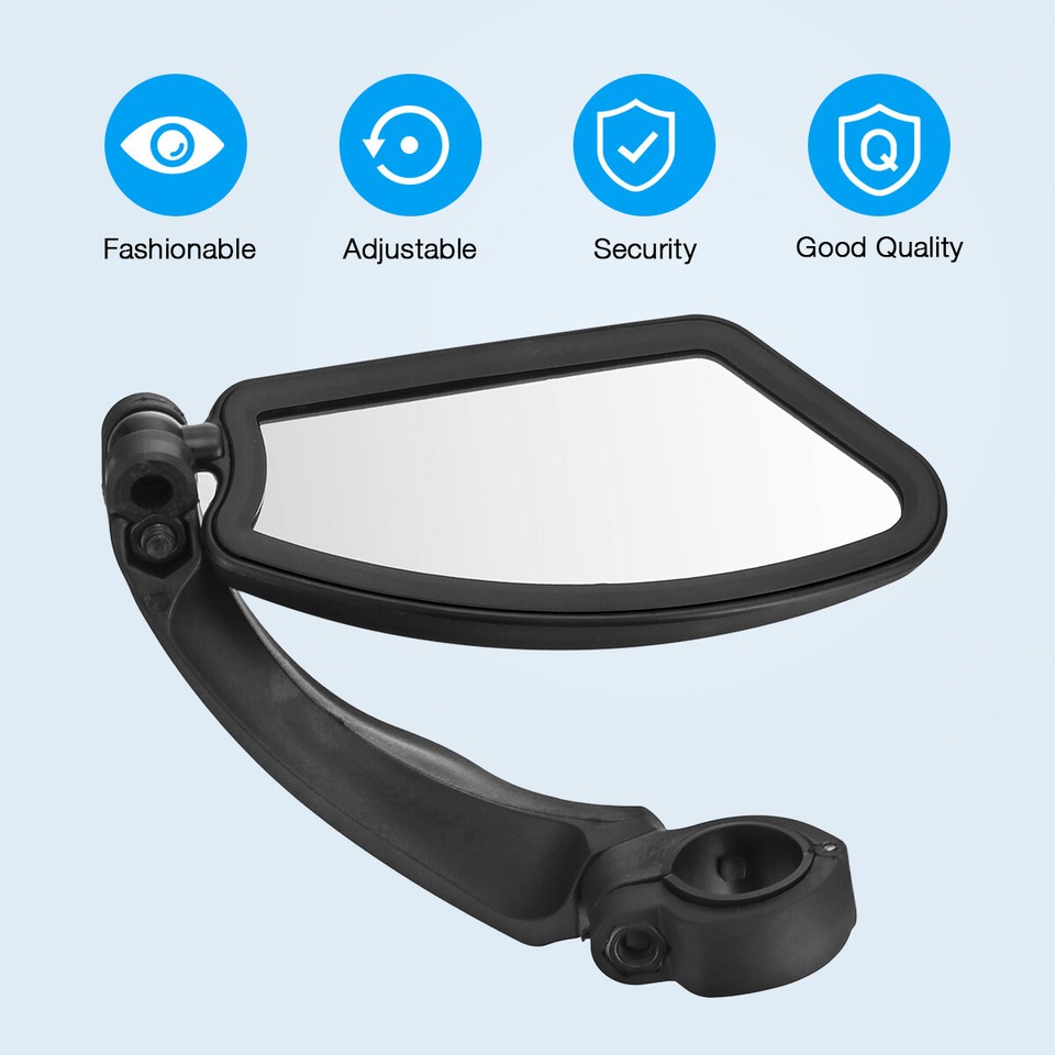 1 Pair E-Bike Handlebar Rear View Mirror Bicycle Rearview Rectangle ...