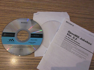 Sonic Stage 2.0 CD Software für MD Minidisc f. Walkman Recorder bis ...