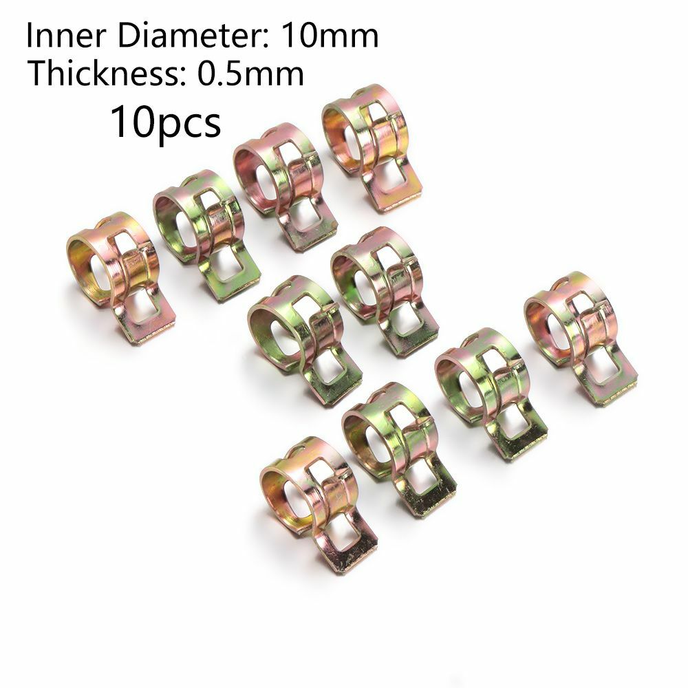 Stainless Steel Spring Clips Tube Clamp Fuel Oil Line Water Hose Pipe ...