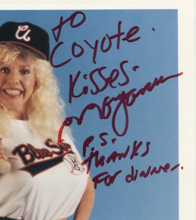Morganna Roberts The Kissing Bandit Actress Autographed 8x10 Photo w ...