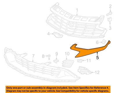 GM OEM 88-23 C1500 Front Bumper Grille Grille Components-Bezel 84112271 ...