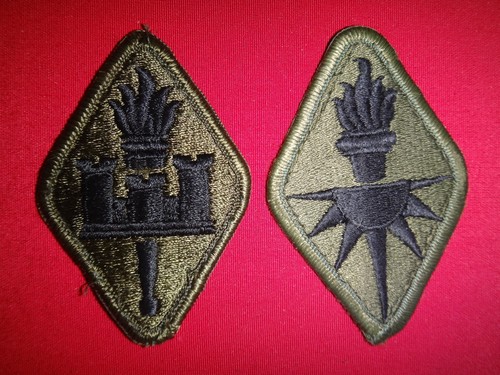 2 US Army Subdued Patches: ENGINEER SCHOOL + INTELLIGENCE CENTER | eBay ...