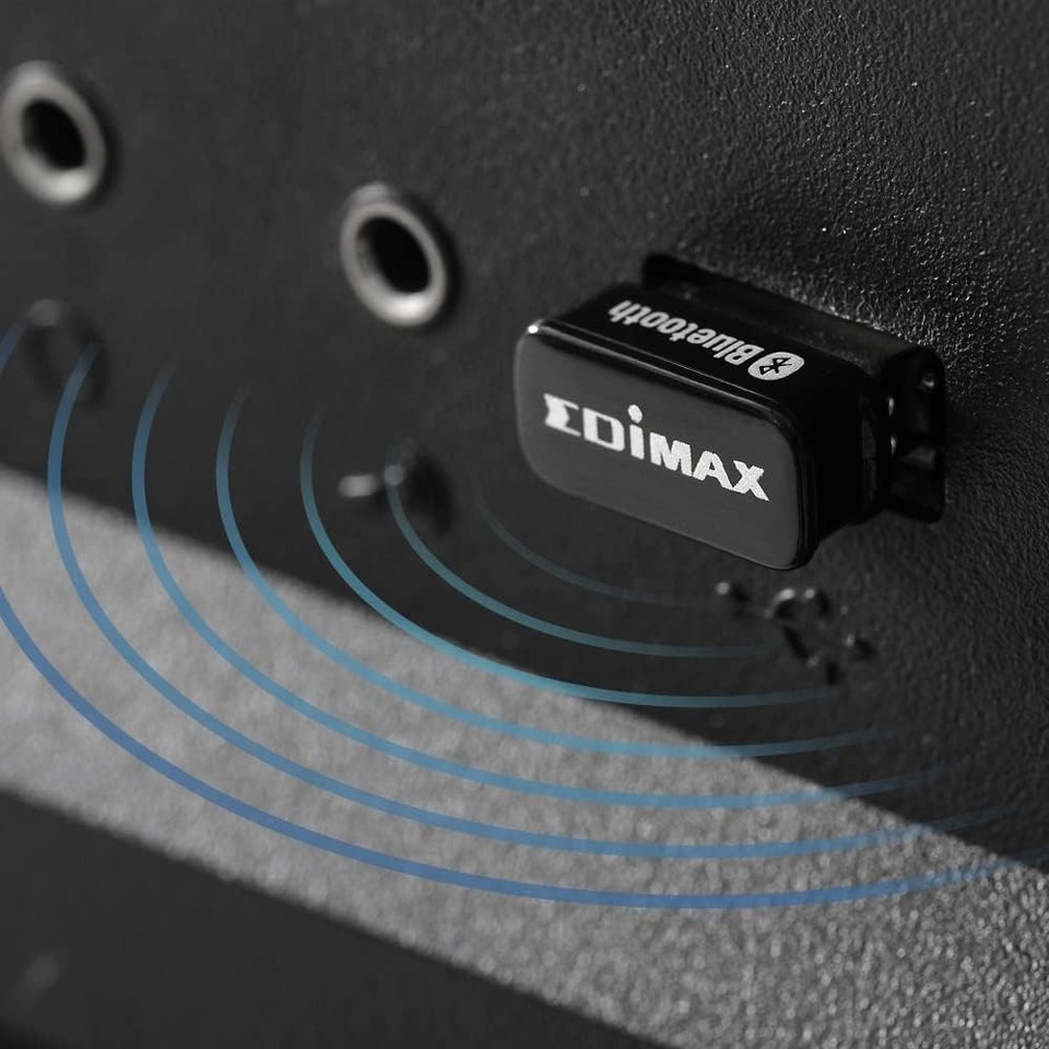 Edimax Bluetooth Adapter for PC, BT 5.0 EDR Nano USB Dongle, Fast Black ...