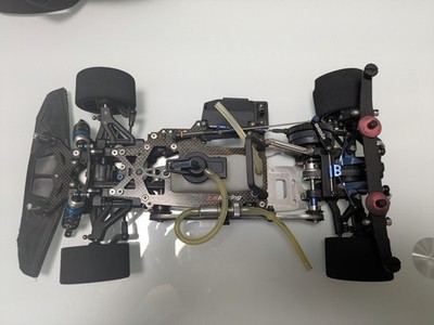 Kyosho V-One RRR GP 1/10 with Nac Racing Conversion Kit Nitro RC Car F ...