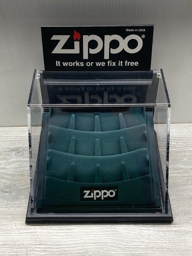 Vintage Zippo Lighter Store Display Case - w/Lock & Keys! BRAND NEW IN ...