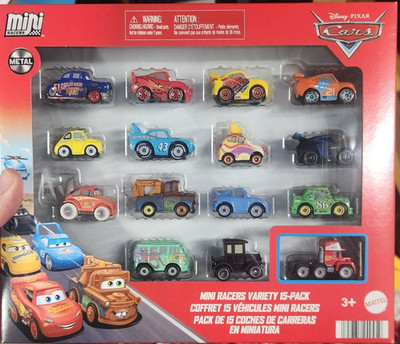 Disney Pixar Cars Minis Vehicles 15-Pack Diecast Collectible Set New ...
