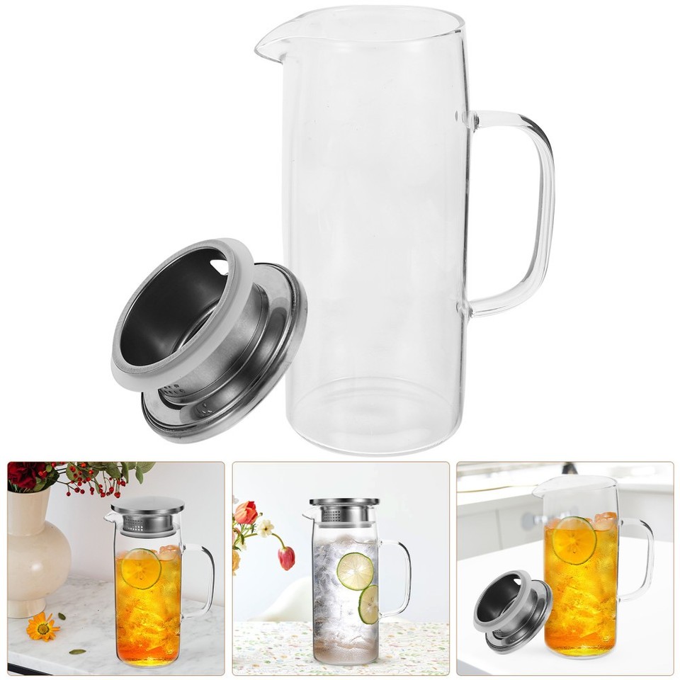 Tea Infuser Pitcher Hot Cup for Iced Coffee Water Glass with Lid | eBay ...