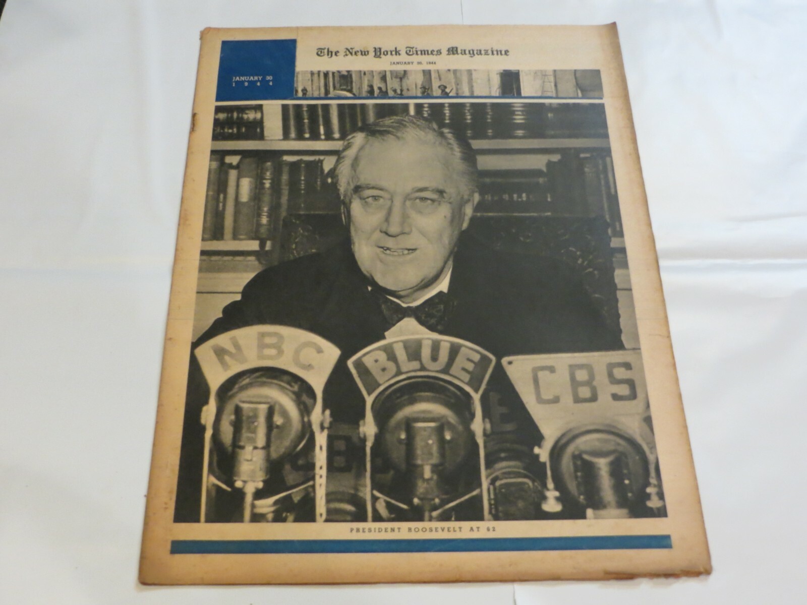 New York Times Magazine January 30 1944 WWII President Roosevelt NBC ...