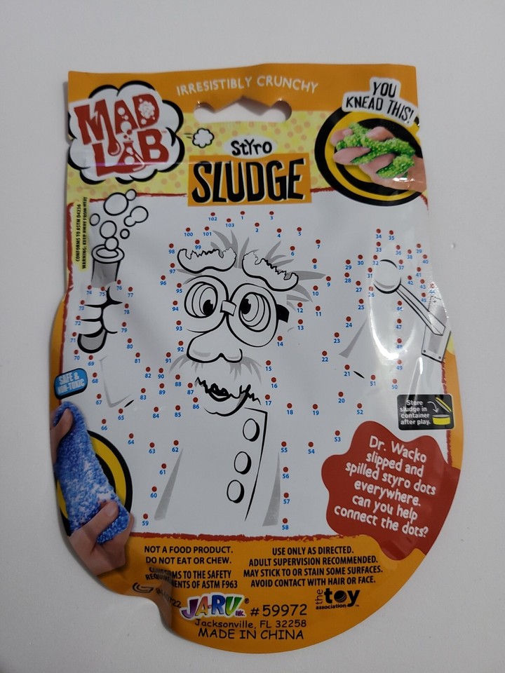 Mad Lab Styro Sludge GREEN 50g 1.76 oz Soft Crunchy Ooze Slime Jaru NEW ...