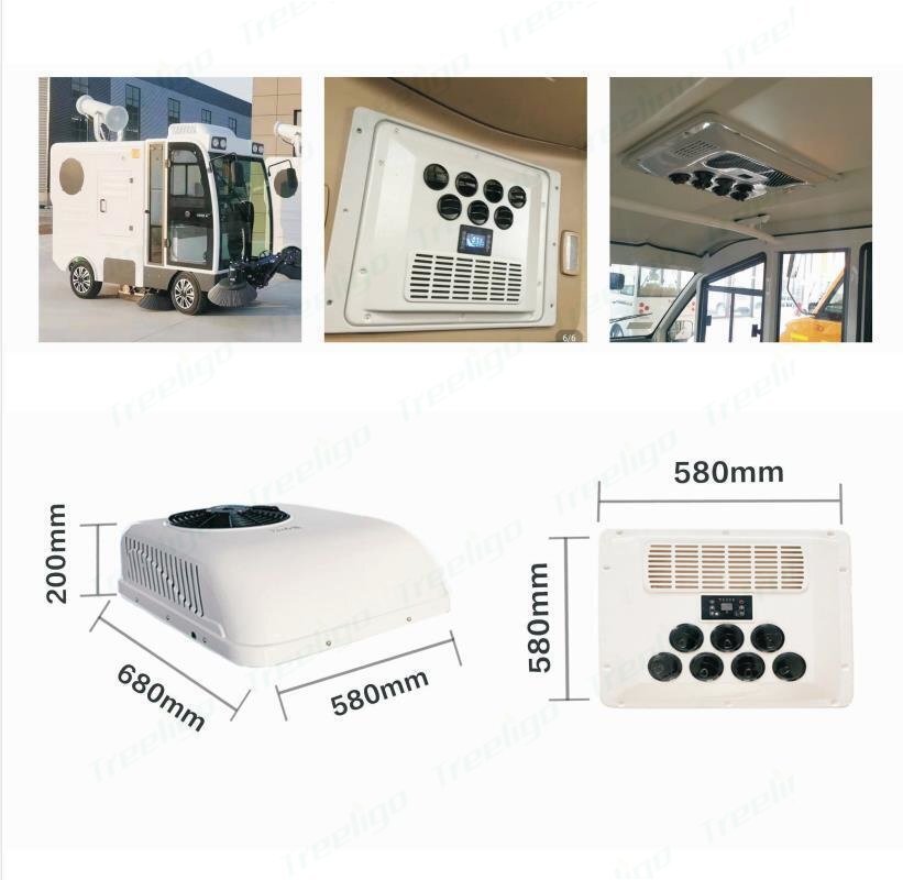 12V RV Air Conditioner Electric Rooftop Heat & Cool AC Unit Fit Truck ...
