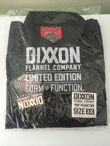 DIXXON Flannel The Phantom Men 3XL Tough Size Limited Edition Black/Red ...