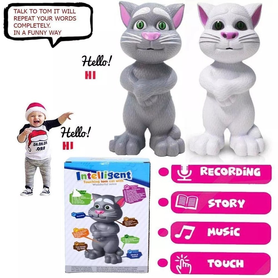 Talking Tom Cat Toy Electronic Pet Story Telling & Voice Recording ...