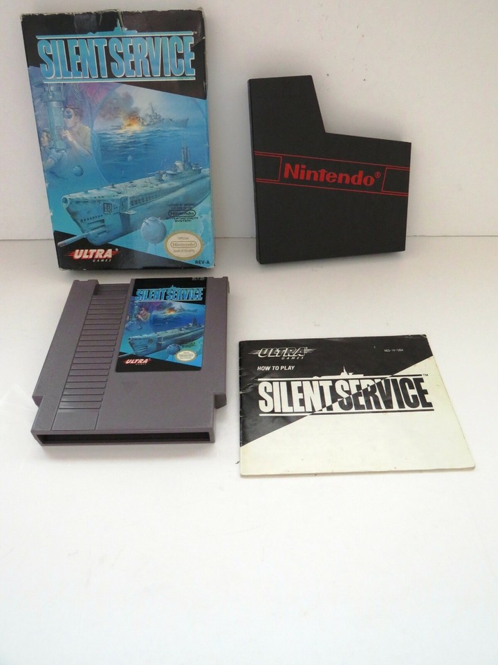 SILENT SERVICE ( Nintendo NES Ultra ) Orig Box Cartridge Manual | eBay