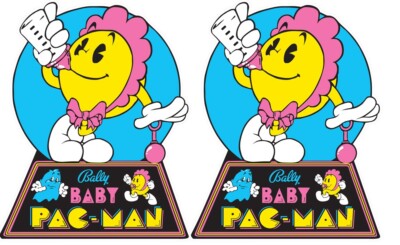 Bally Baby Pac Man Side Art Decal Set | eBay Australia