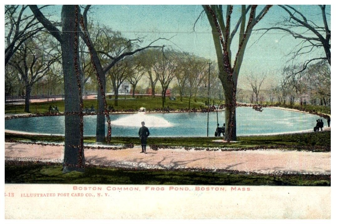 Boston Common Frog Pond Boston Massachusetts Postcard | eBay